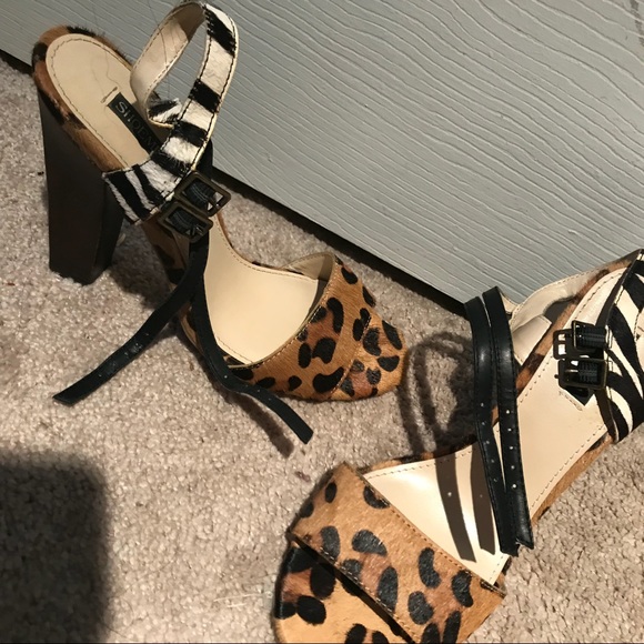 Shoemint | Shoes | Multi Animal Print Sandals Size 72 Shoemint | Poshmark